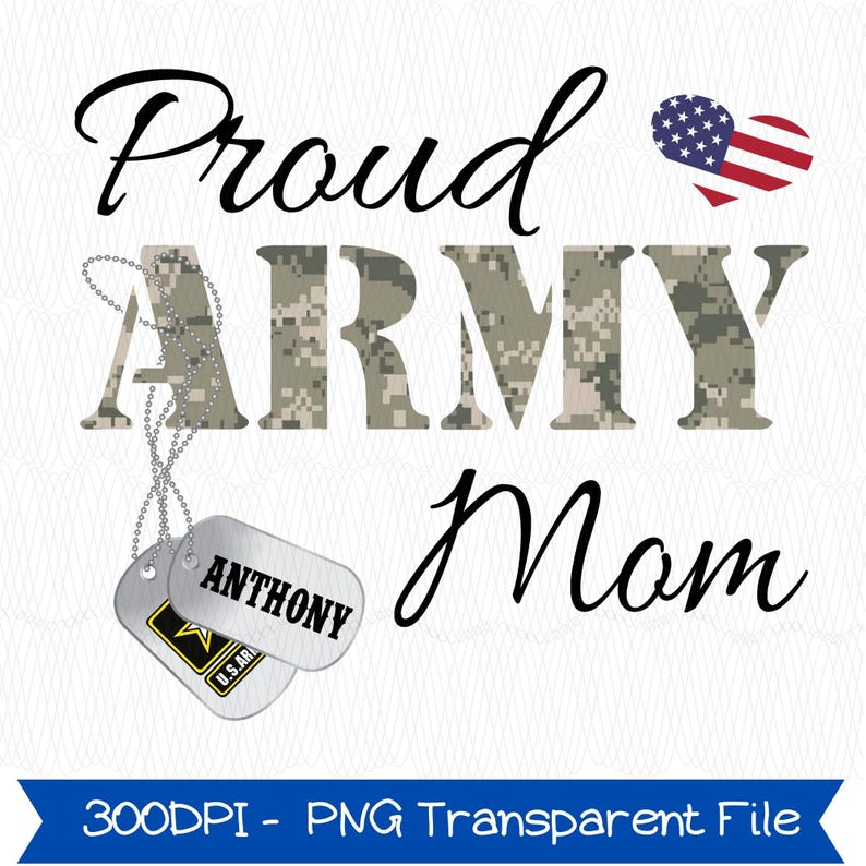 Custom Proud Army Family Png, USA Army Png, Military Family Png ...