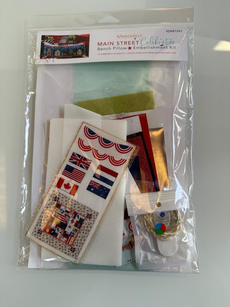 Retired - Kimberbell - Main Street Celebration Bench Pillow ...