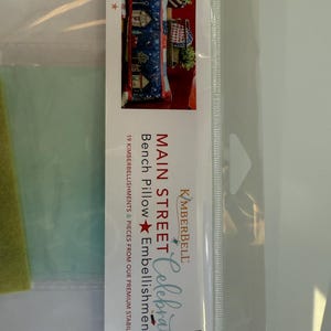 Retired - Kimberbell - Main Street Celebration Bench Pillow ...