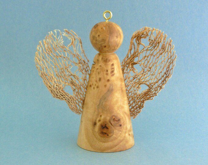 Angel Ornament Natural Maple Burl and Prickly Pear Cactus - Etsy
