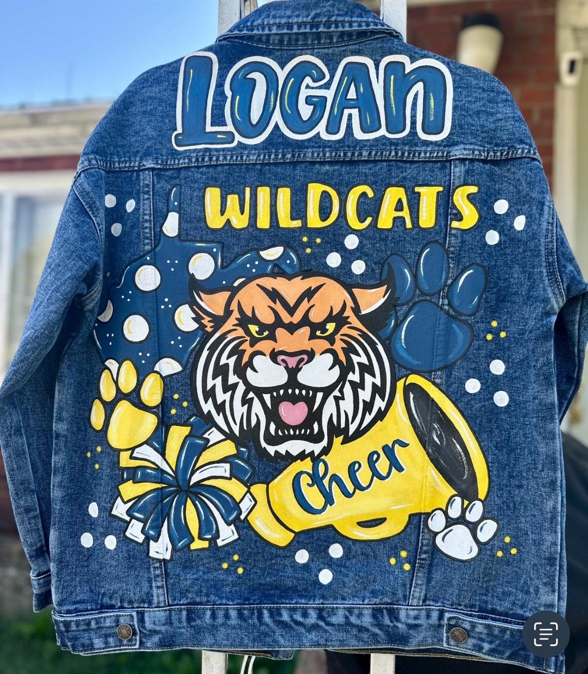 Customizable* Hand-painted Oversized Denim Jackets! - Etsy