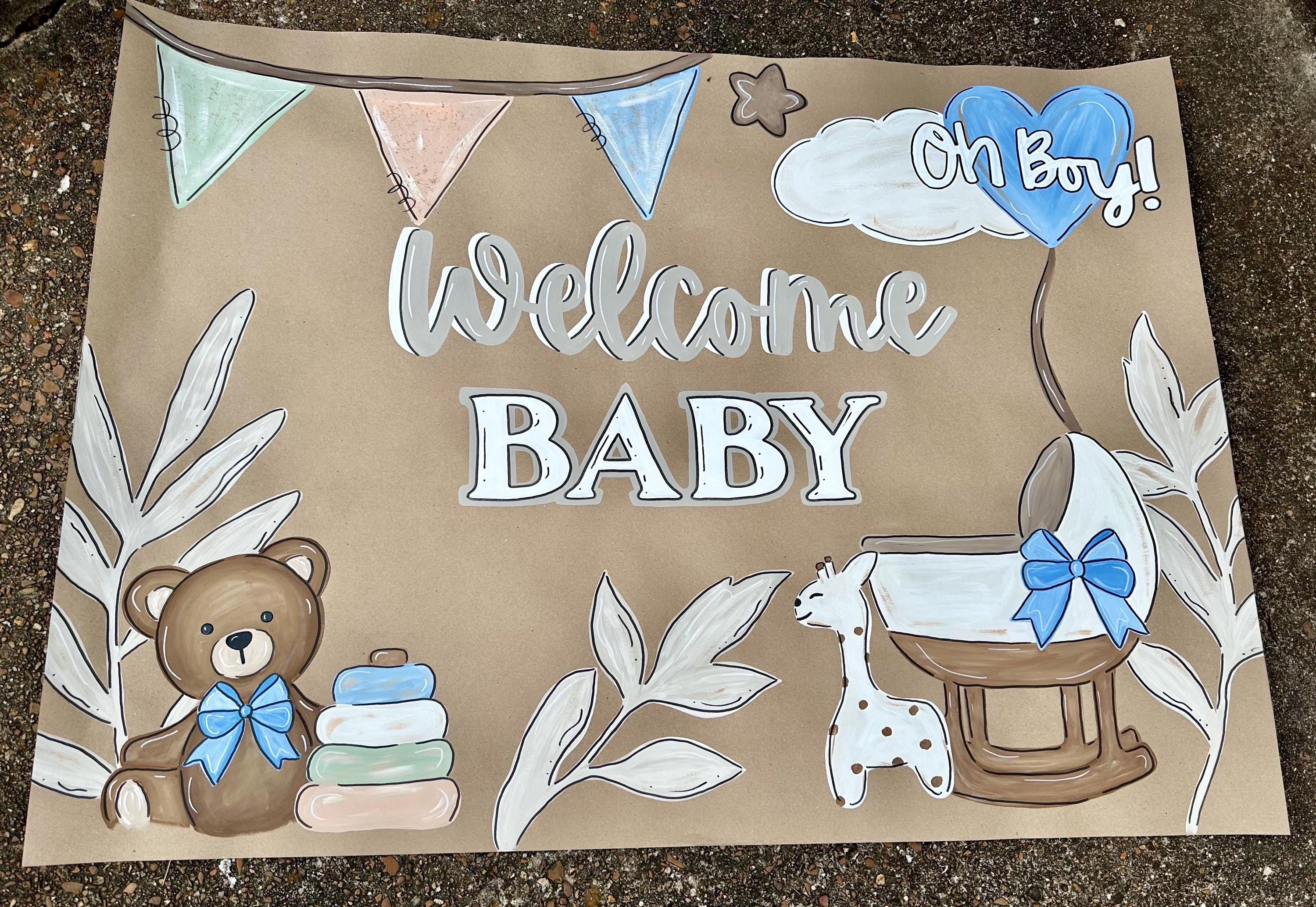 Custom Hand-painted Party Banner, Event Decor, Personalized Sign - Etsy