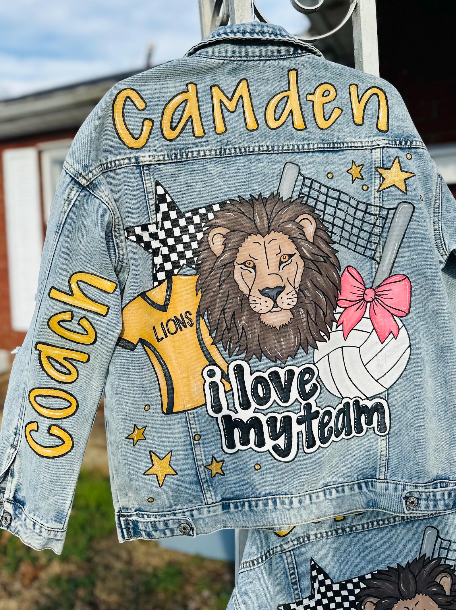 Customizable* Hand-painted Oversized Denim Jackets! - Etsy
