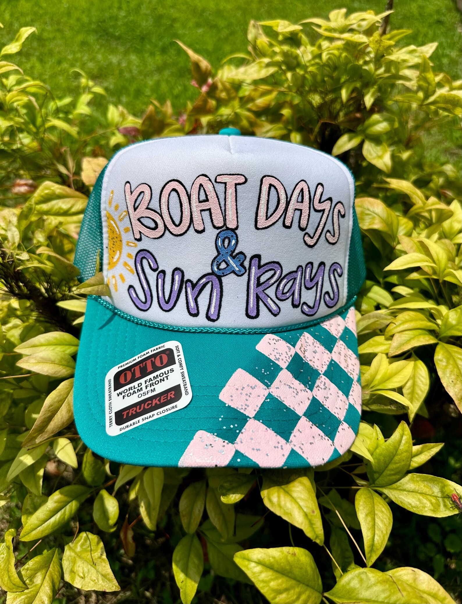 Custom Hand-painted Trucker Hat: Personalized Summer Accessory - Etsy
