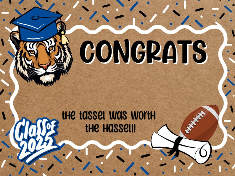 Editable Graduation Banner Template- Canva Pro Version - Etsy