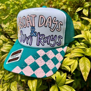Custom Hand-painted Trucker Hat: Personalized Summer Accessory - Etsy