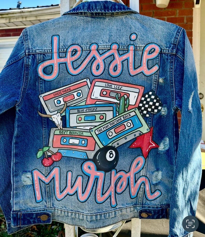 Customizable* Hand-painted Oversized Denim Jackets! - Etsy