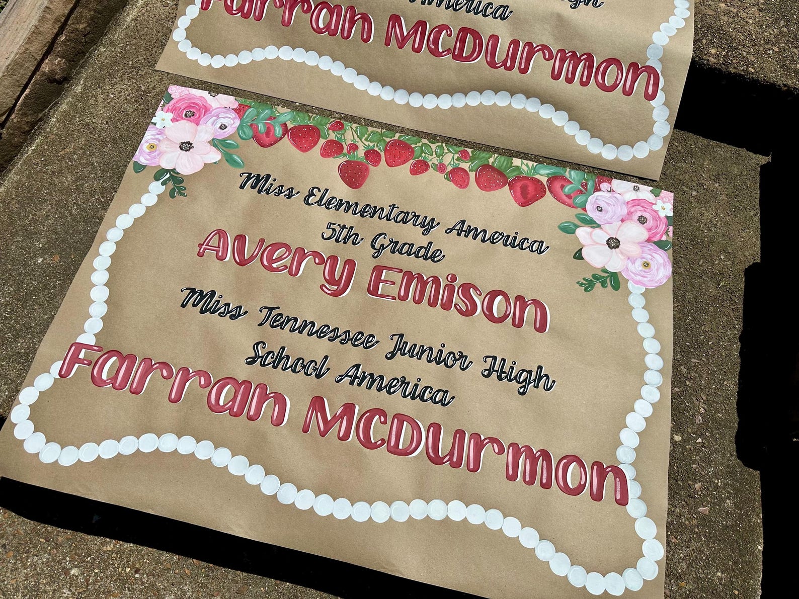 Custom Hand-painted Party Banner, Event Decor, Personalized Sign - Etsy