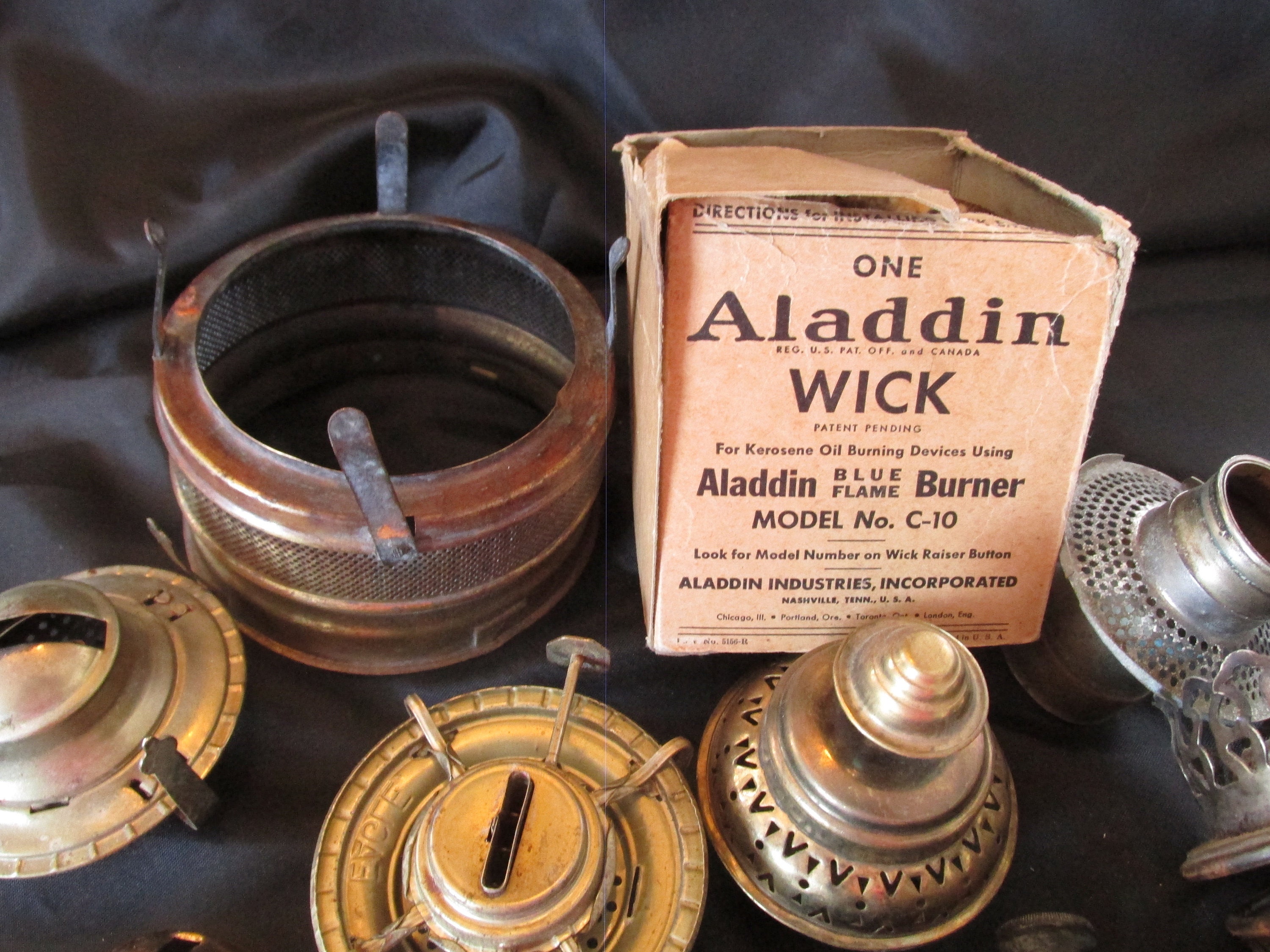 Lot of 21 Vintage Antique Oil Lamp Parts Wicks, Burners, Flame Spreaders - Etsy