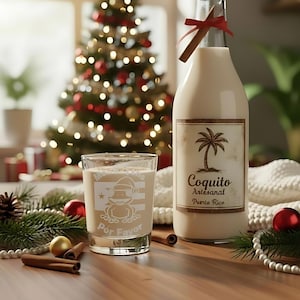 Coquito Shot Glass – Laser Engraved Coquí & Puerto Rico Flag | “más ...