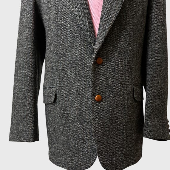 Harris Tweed Oakmont Herringbone Wool Tweed Jacket - … - Gem