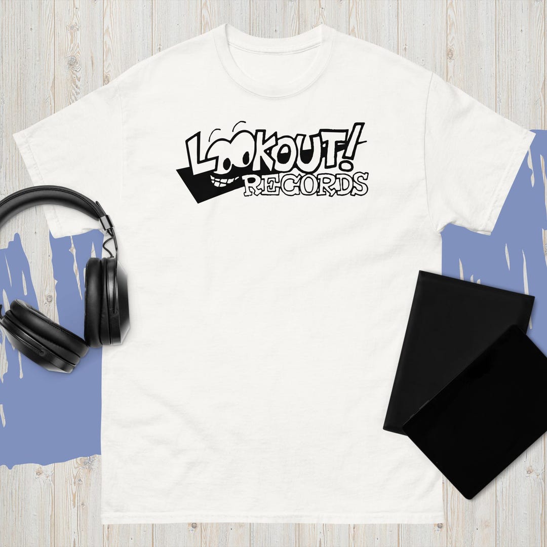 New Lookout Records Logo White Black Men's T-shirt Shirt - Etsy