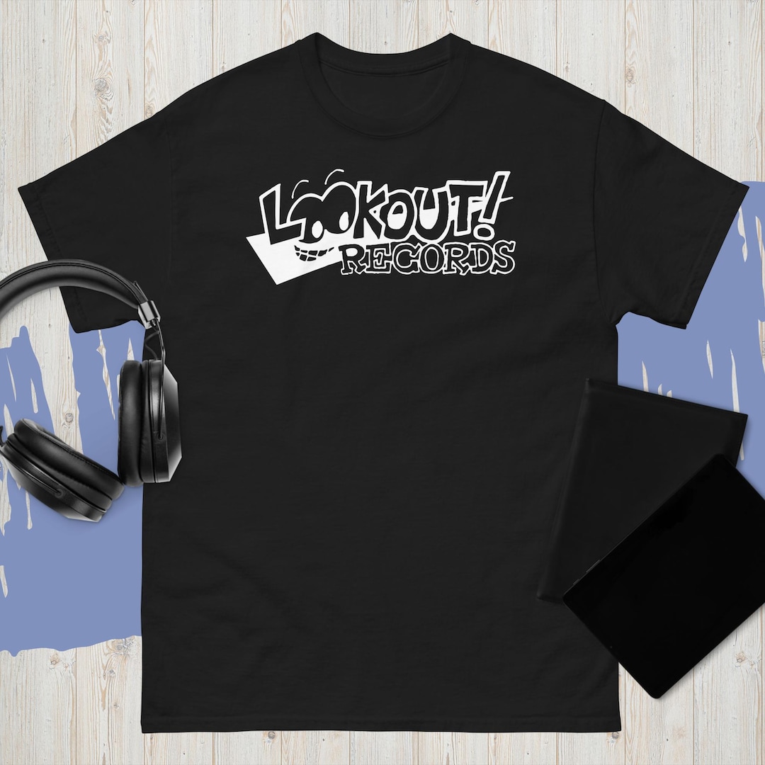 New Lookout Records Logo White Black Men's T-shirt Shirt - Etsy