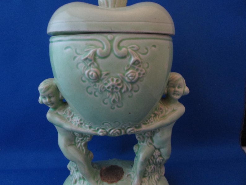 Ceramic Standing Cherubs With Heart Case - Etsy