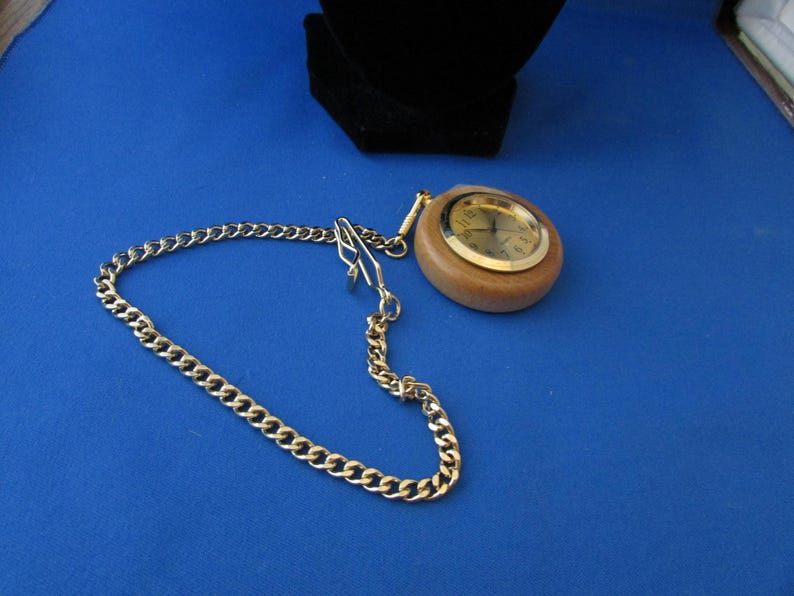 Quartz Wooden Frame Pocket Watch - Etsy