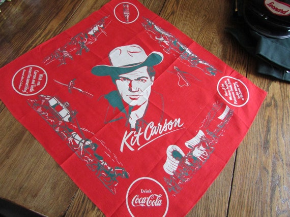 Kit Carson Coca Cola Advertisement Scarf | Etsy