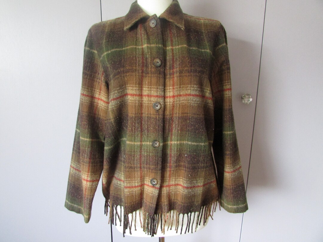 Wool Fringe Jacket From Norton Studios - Etsy