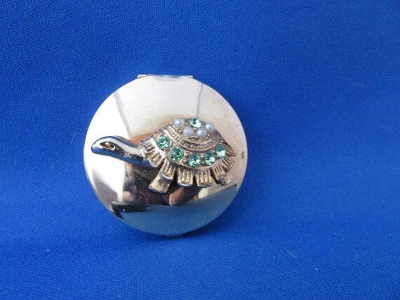 Turtle Pill Box Filled with Crystal Beads | Etsy