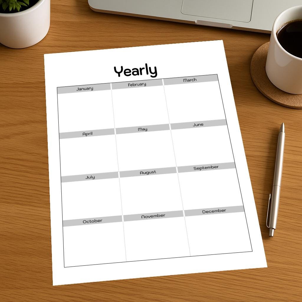 Simply Planner Printable Bundle | Daily, Weekly, Monthly & Yearly Pages ...