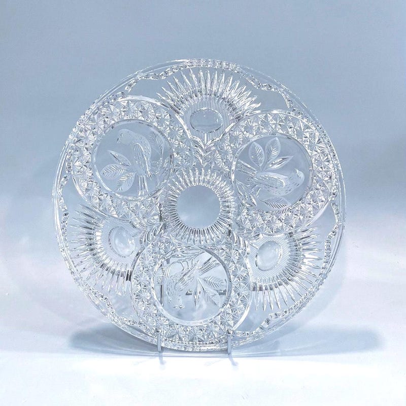 Crystal Glass Plate - Etsy
