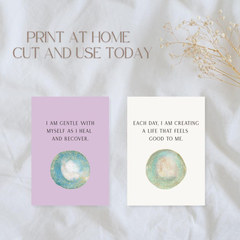 Burnout Recovery Affirmation Cards – 30-day Printable Deck for Women ...