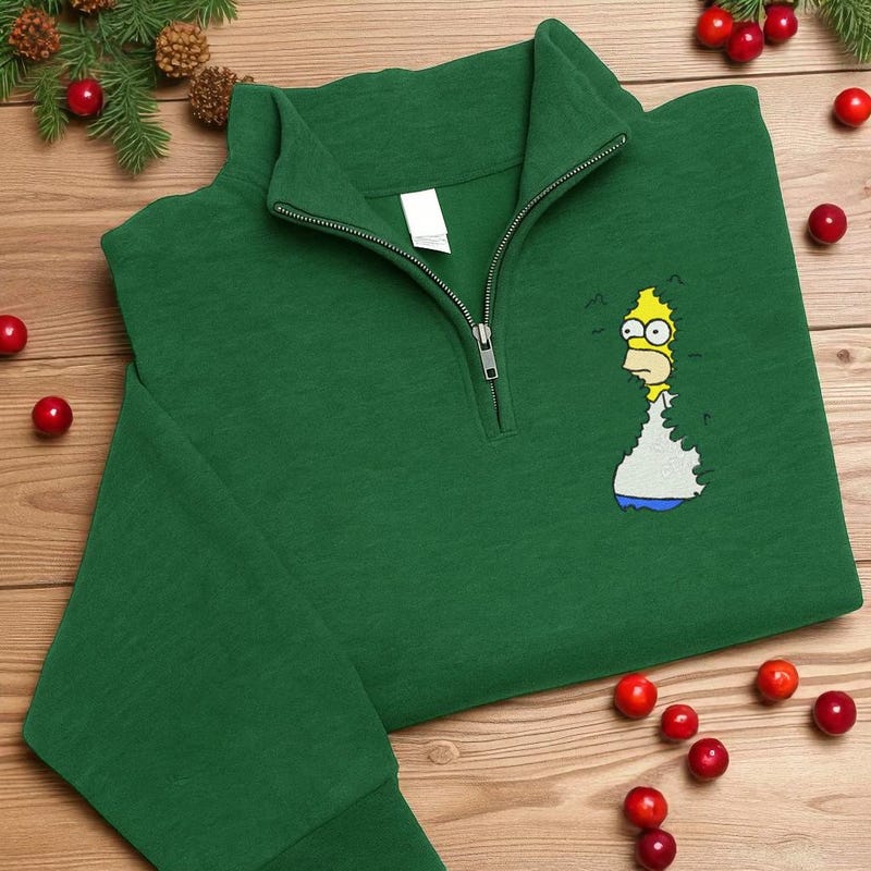The Simpsons Christmas Sweater - Etsy