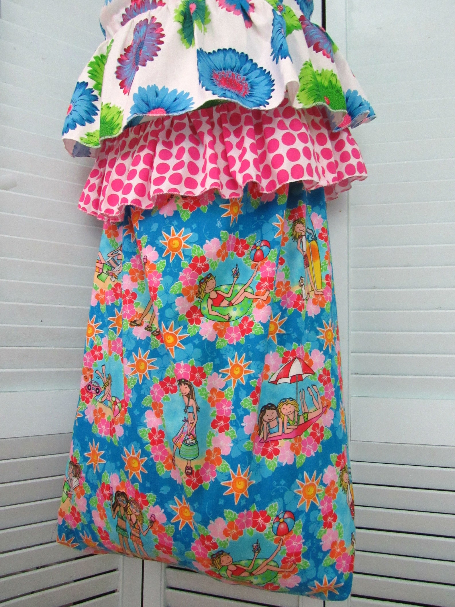 Hanging Hoop Ruffle Laundry/storage/toy Bag Girls Beach | Etsy