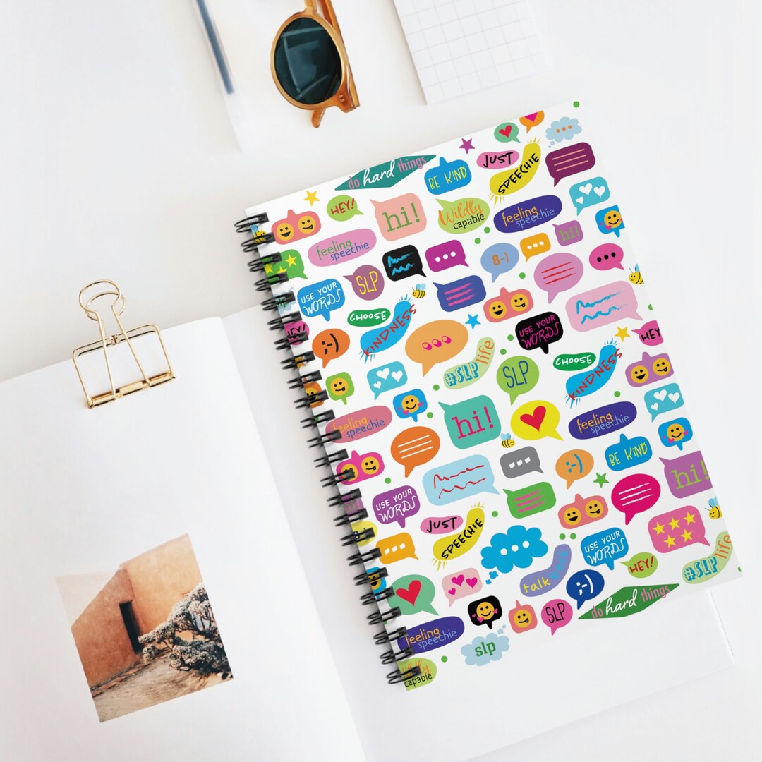 SLP Speech Bubbles Notebook - Etsy