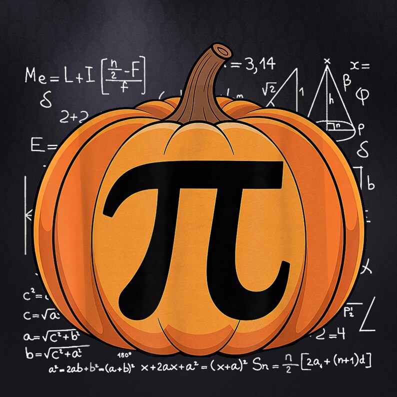 Pumpkin Pie Math Halloween Thanksgiving Pi Day PNG Digital Download - Etsy