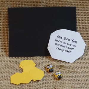 Set of Ten (10) Bee Happy Bees Beehive Honey Honeycomb Scout SWAP or ...