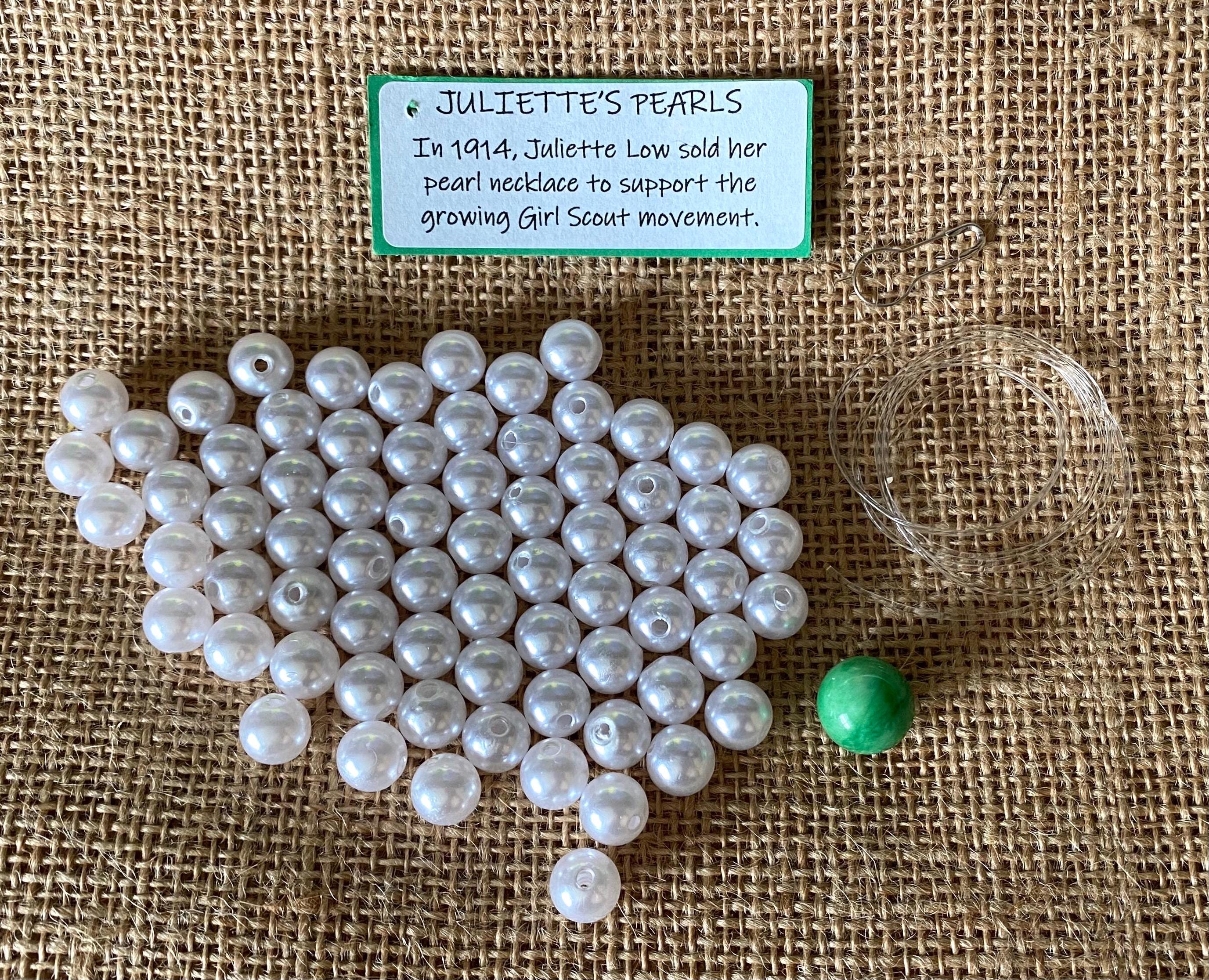 Juliette Gordon Low Pearls Pearl Necklace Scout Craft Kits - Etsy