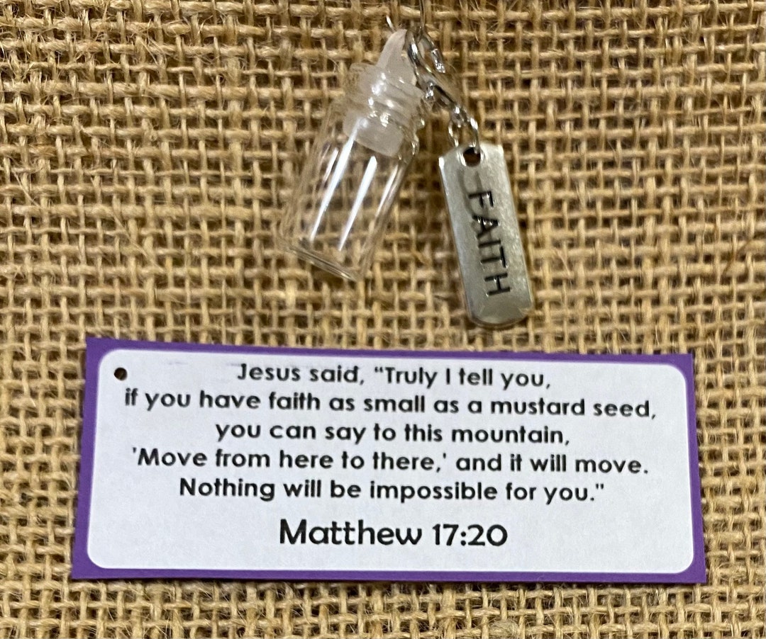 Set of Ten (10) Matthew 17:20 Faith of a Mustard Seed Pin DIY Craft ...