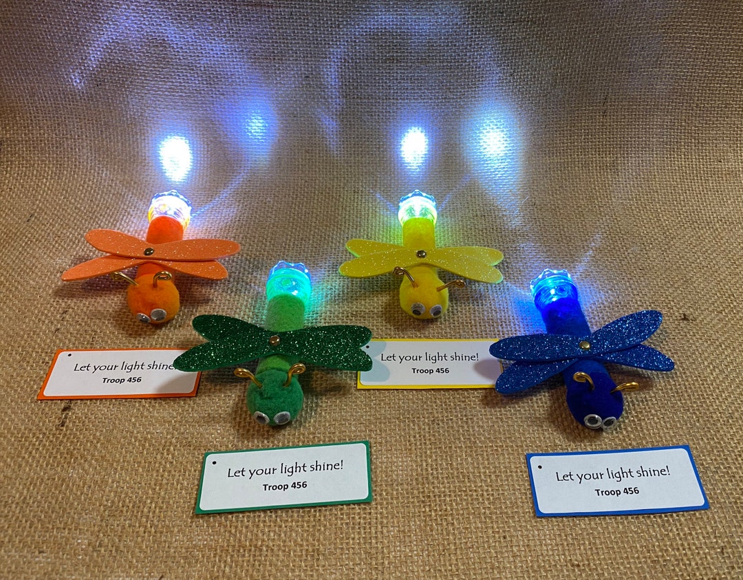 Set of Ten (10) Flashlight Lightning Bug Let Your Light Shine Scout ...
