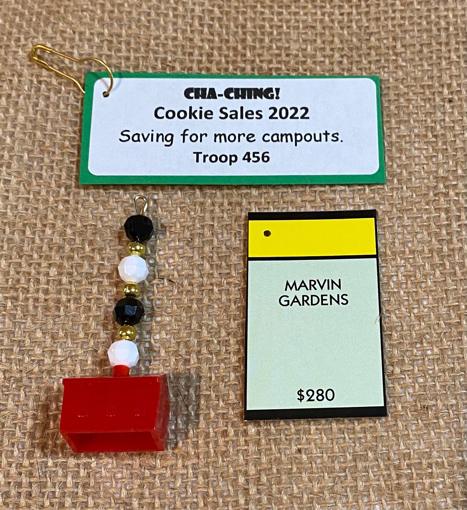 Set of Ten 10 Monopoly Game Night Cookie Sales Scout SWAP or - Etsy