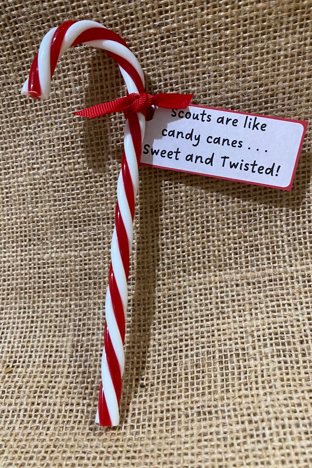 Set of Ten (10) Candy Cane Christmas Holiday Winter Scout Swaps or ...