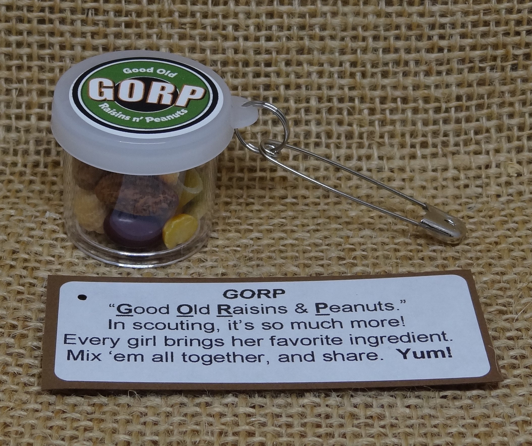 Set of Ten 10 GORP Good Old Raisins & Peanuts Trail Mix Camp | Etsy