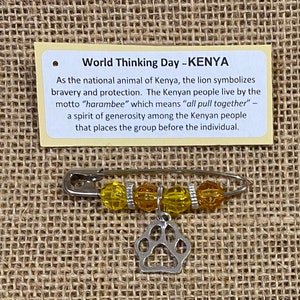 Set of Ten (10) World Thinking Day Kenya Kenyan Lion Harambee Scout ...