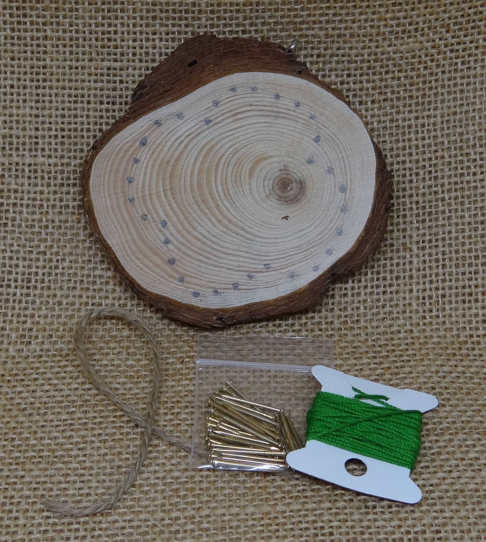 Clover Shamrock Trefoil String Art Tree Slice Scout Craft Kit - Etsy