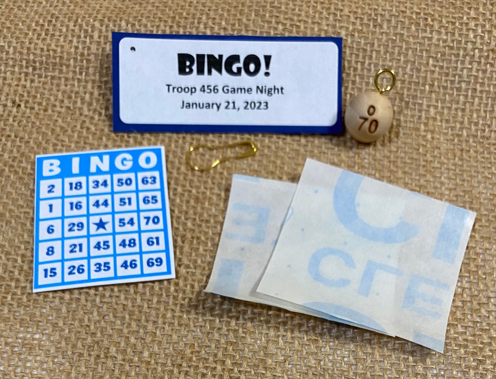 Set of Ten 10 BINGO Game Night Scout SWAP or Craft Kits - Etsy