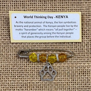 Set of Ten (10) World Thinking Day Kenya Kenyan Lion Harambee Scout ...