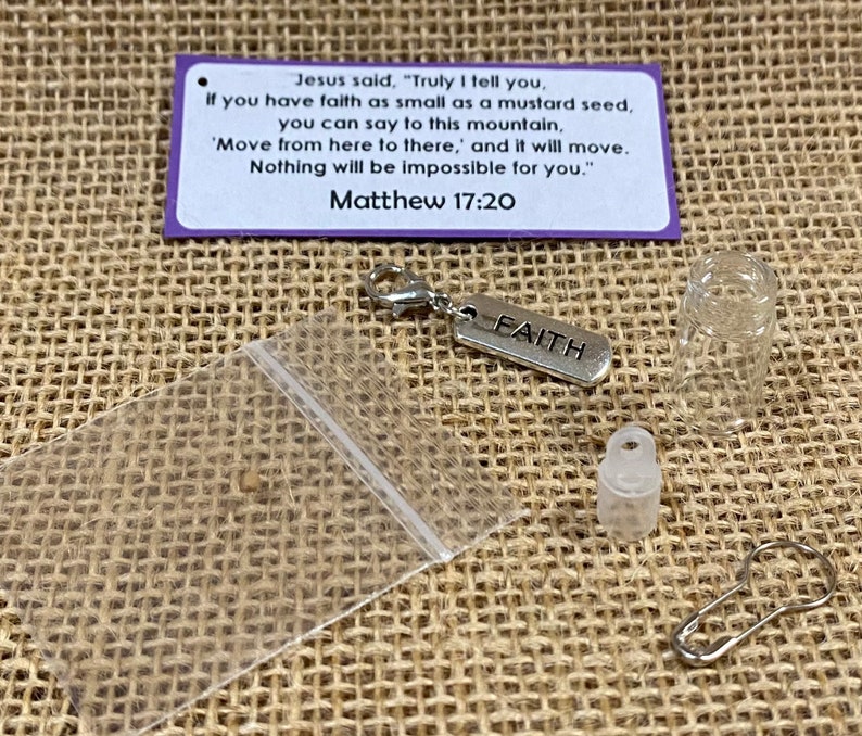 Set of Ten (10) Matthew 17:20 Faith of a Mustard Seed Pin DIY Craft ...