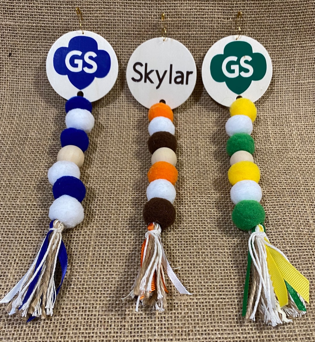 Wall Hanging Decor Nametags Name Tags Lanyards Pom Pom Wood Tassel ...