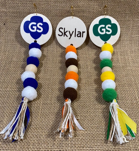 Wall Hanging Decor Nametags Name Tags Lanyards Pom Pom Wood - Etsy