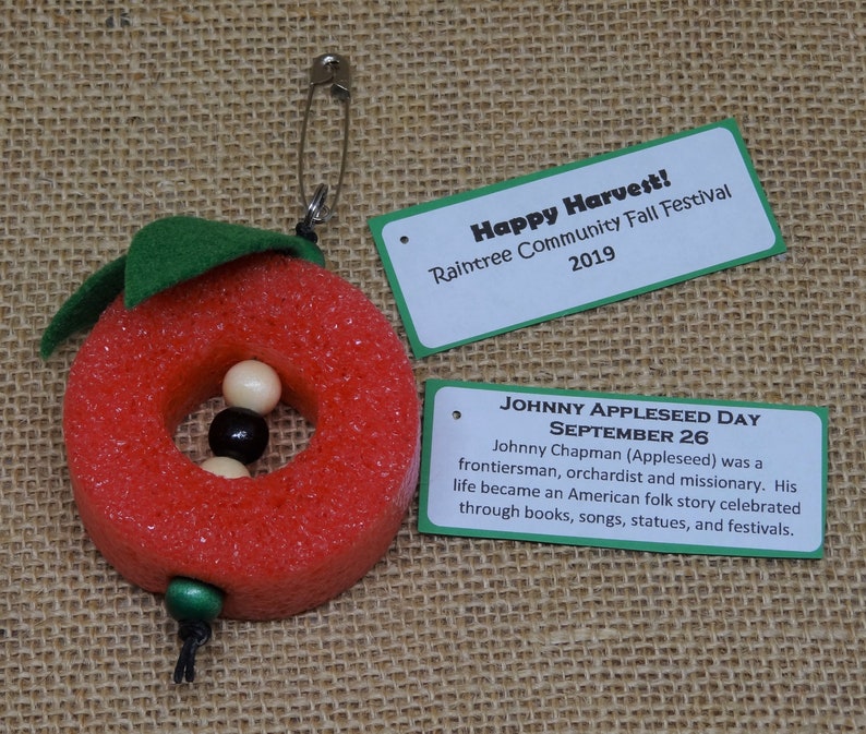 Set of Ten (10) Apple Fall Harvest Johnny Appleseed Scout SWAP or Craft ...