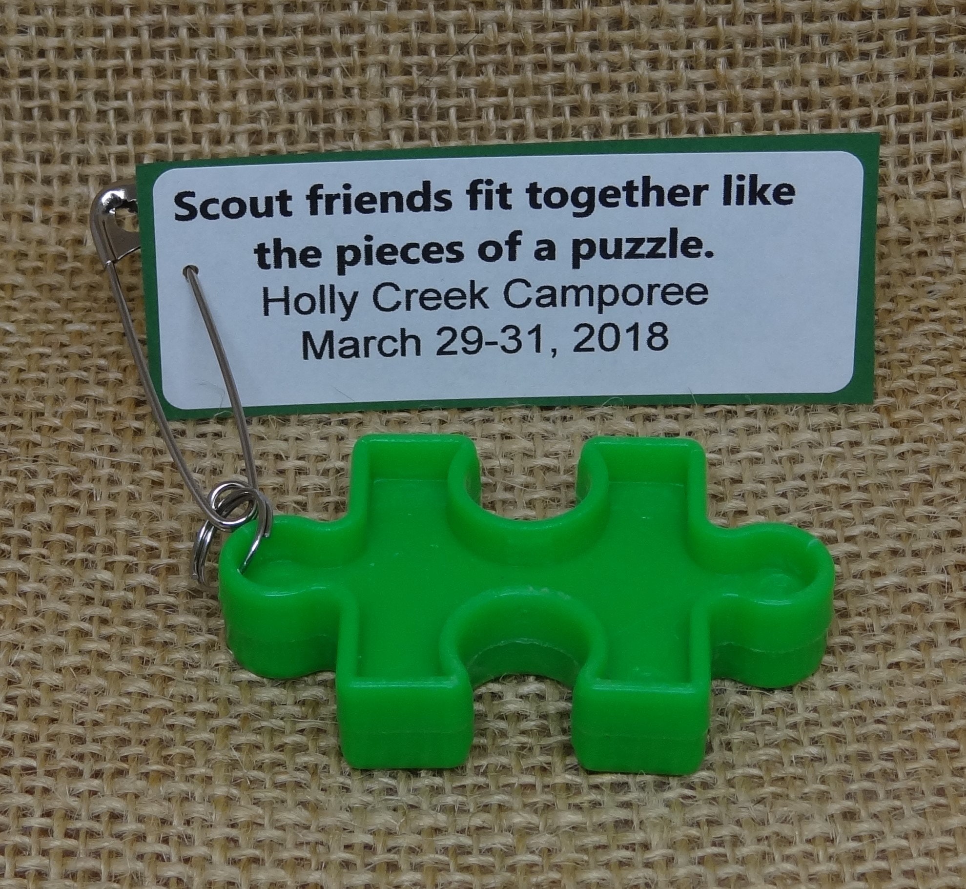 Set of Ten (10) Puzzle Pieces Scout Ready to Trade Swaps - Etsy