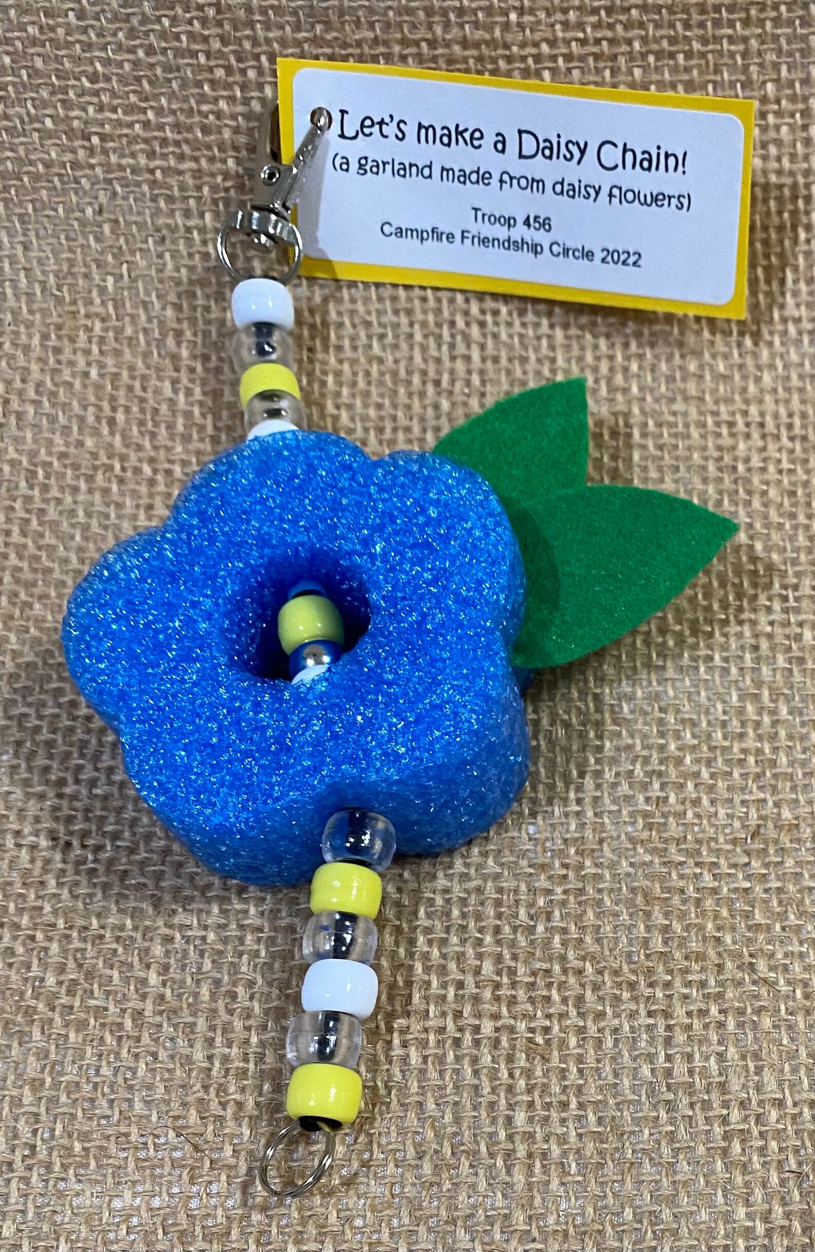 Set of Ten 10 Daisy Key Chain Backpack Clip Bag Bling Flower | Etsy