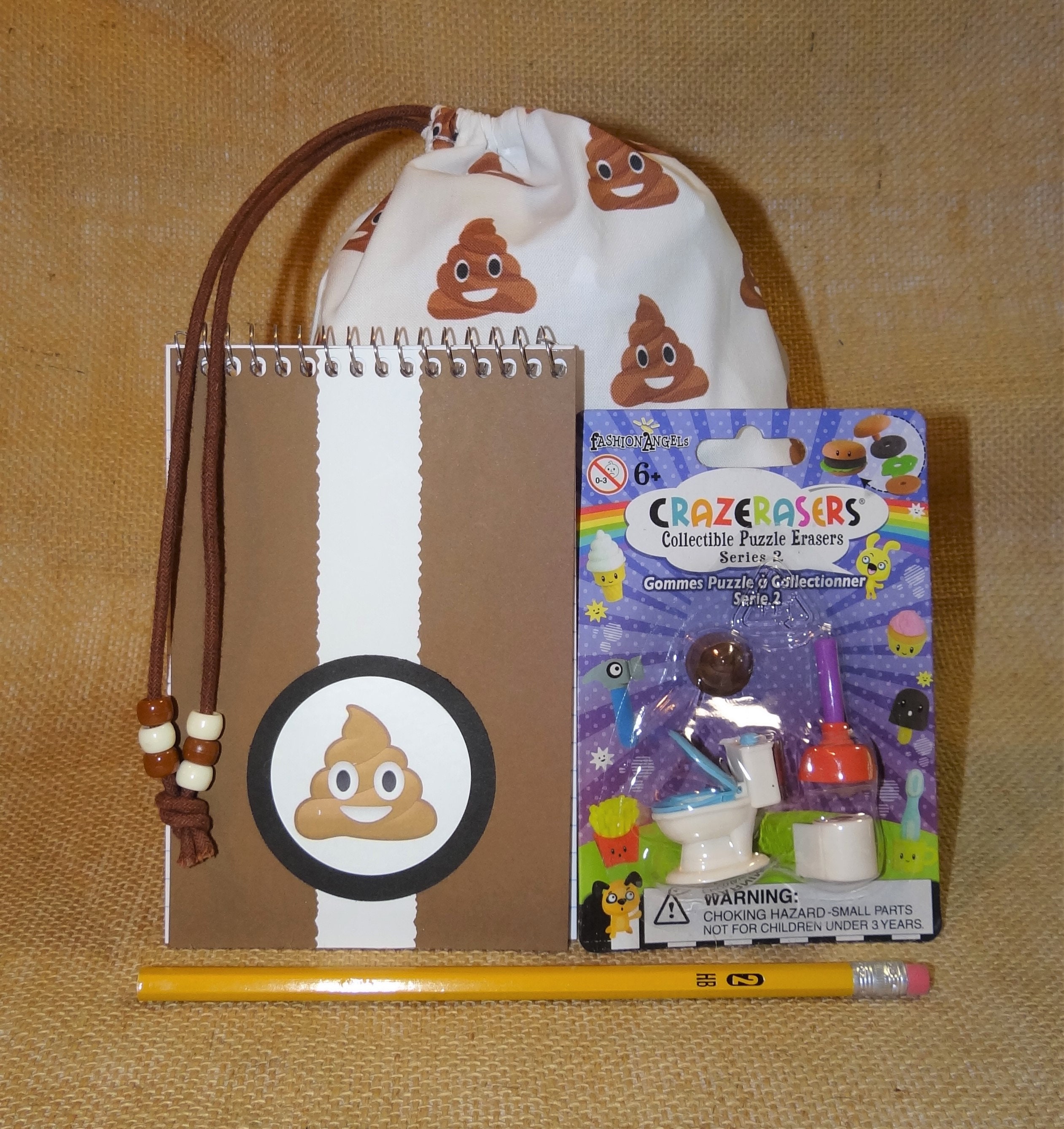 Poop Emoji Party Favor Goodie Bag Gift Toliet Paper Plunger | Etsy