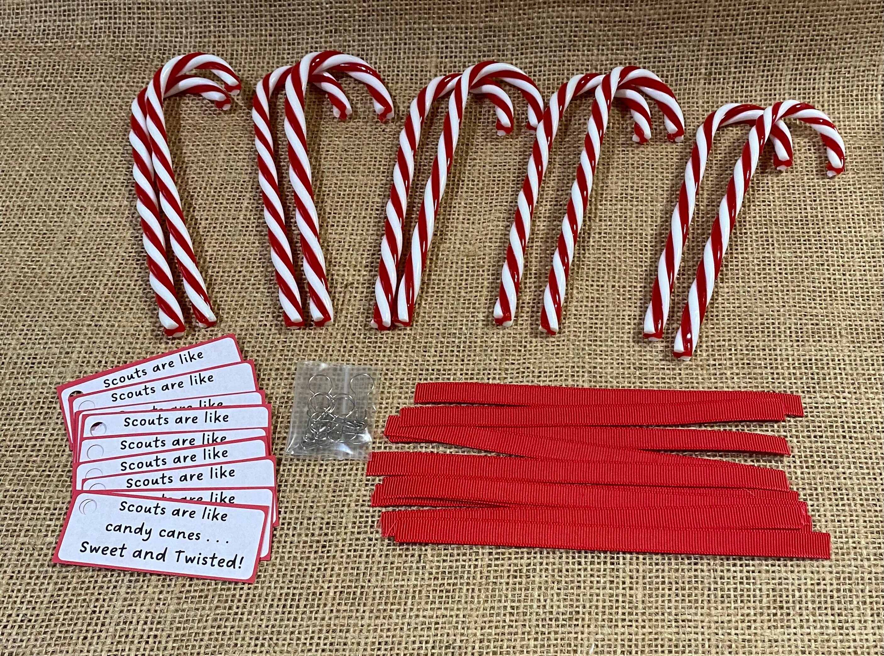 Set of Ten (10) Candy Cane Christmas Holiday Winter Scout Swaps or ...