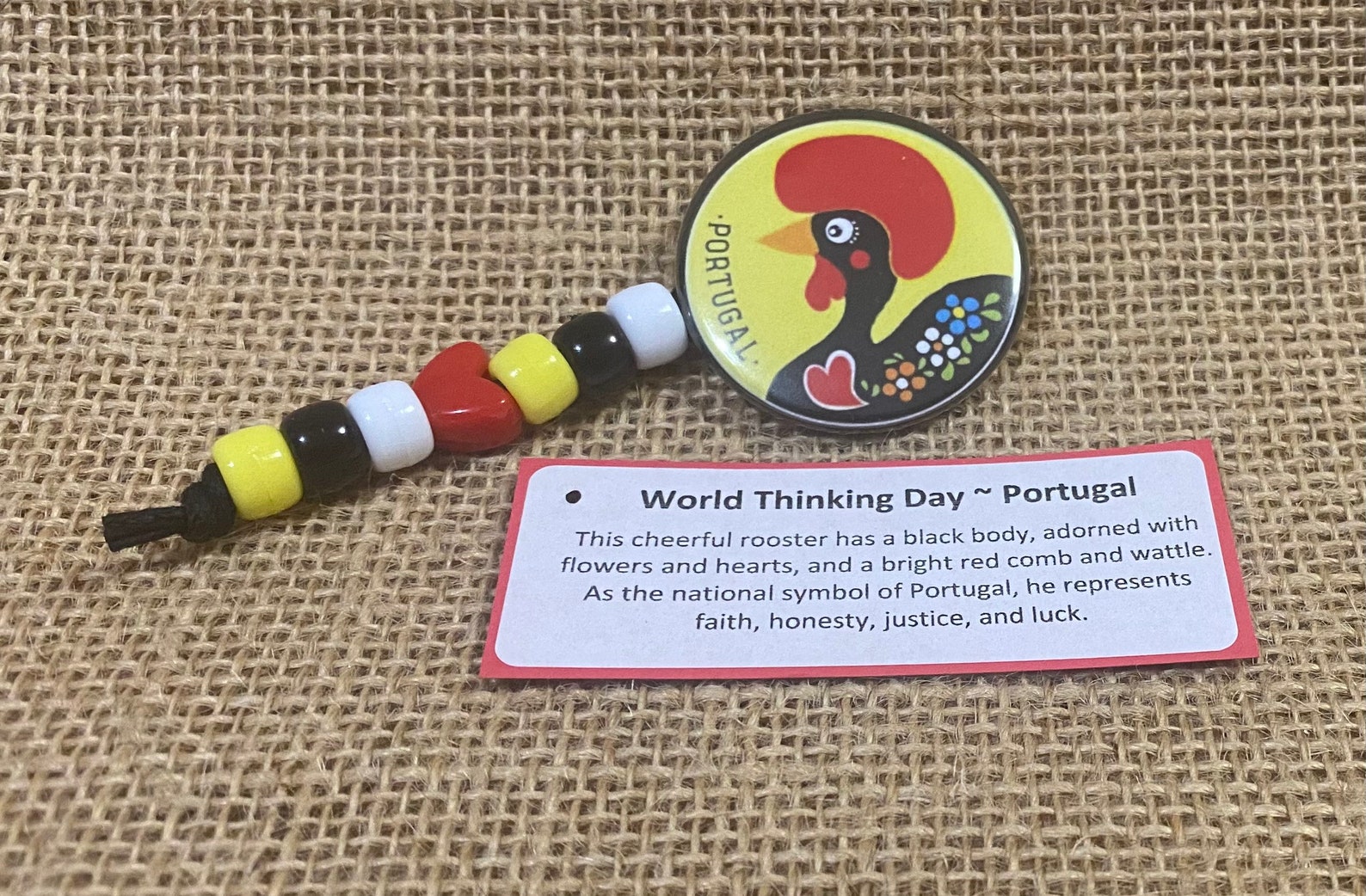 Set of Ten (10) World Thinking Day Portugal Portuguese Rooster Scout ...