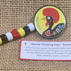 Set of Ten (10) World Thinking Day Portugal Portuguese Rooster Scout ...